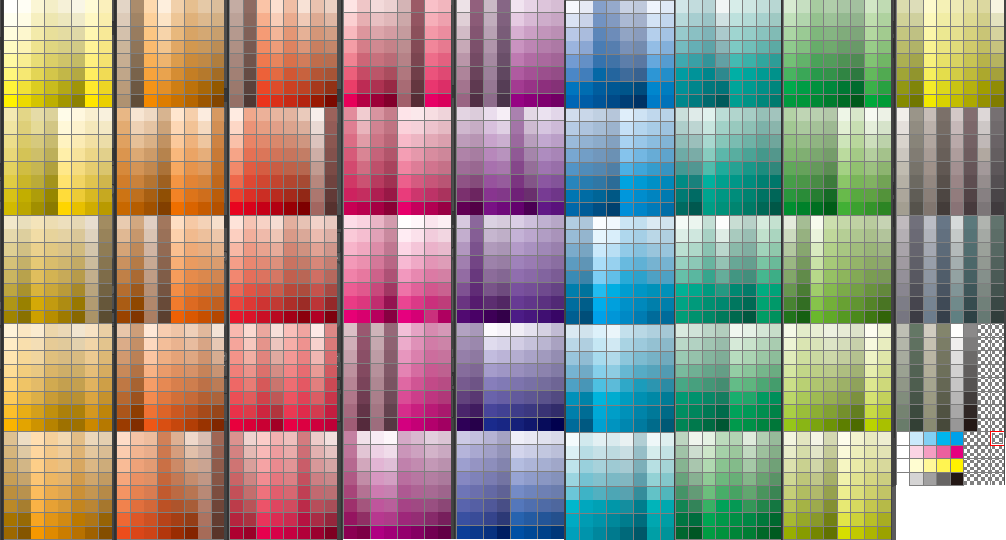 팬톤 CMYK 컬러 세트 (2800 색상) - CLIP STUDIO ASSETS