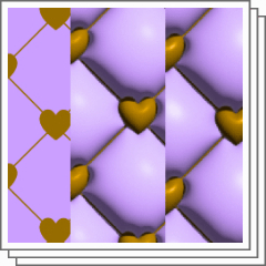 * PURPLE HEART WALLPAPER TEXTURE * - CLIP STUDIO ASSETS