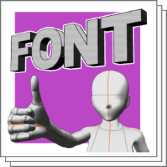 3D LETTERS [A to E] - CLIP STUDIO ASSETS