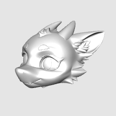 Furry head Kemono dragon - CLIP STUDIO ASSETS
