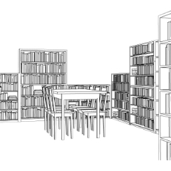 Library Corner - CLIP STUDIO ASSETS