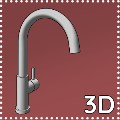 3Dキッチンタップ4 - CLIP STUDIO ASSETS