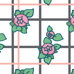 Rose Check Pattern 2-01 - CLIP STUDIO ASSETS