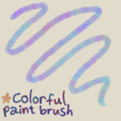 ☆Colorful Paint Brush - CLIP STUDIO ASSETS