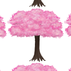 Pink Tree - CLIP STUDIO ASSETS