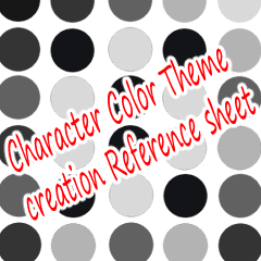 Character Color Theme ref sheet - CLIP STUDIO ASSETS