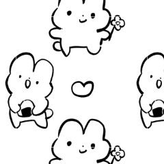 Henna Rabbit - CLIP STUDIO ASSETS