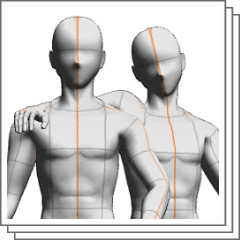 Arm hugging BL pose - CLIP STUDIO ASSETS