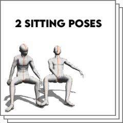 sitting - CLIP STUDIO ASSETS
