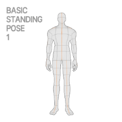 BASIC STANDING - CLIP STUDIO ASSETS