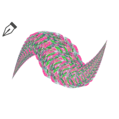 Color Swirl Knitted Cord - CLIP STUDIO ASSETS