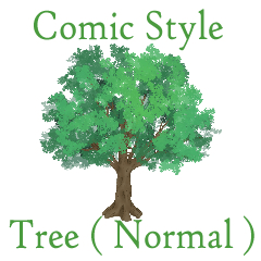 코믹 스타일 트리 (보통) - CLIP STUDIO ASSETS