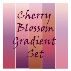 Cherry Blossom Festival Gradient Set - CLIP STUDIO ASSETS