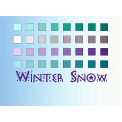 Conjunto de colores de nieve de invierno - Clip Studio Assets