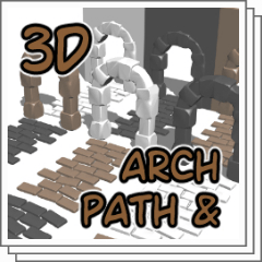 3D Stone Arch + Pathway - CLIP STUDIO ASSETS