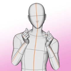 Mini Heart pose - CLIP STUDIO ASSETS