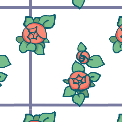 Rose Check Pattern 1-03 - CLIP STUDIO ASSETS