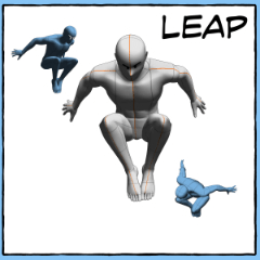 highlow jump leap - CLIP STUDIO ASSETS