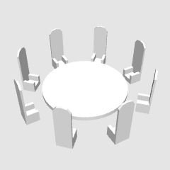 round.desk.table - CLIP STUDIO ASSETS