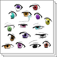 16 Eyes Style 1 - CLIP STUDIO ASSETS