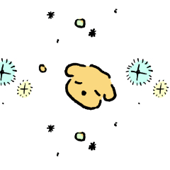 Zero gravity dog pattern 2 - CLIP STUDIO ASSETS