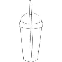 Simple Slurpee Cup - CLIP STUDIO ASSETS