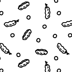 Peas Bean's flyer pattern - CLIP STUDIO ASSETS