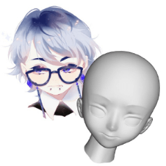 Cute Squishy Head - CLIP STUDIO ASSETS