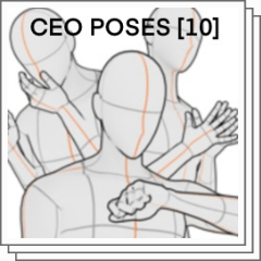 [FREE: 48H] 10 CEO poses - CLIP STUDIO ASSETS