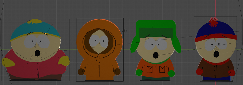 South Park Main Character Models - CLIP STUDIO ASSETS