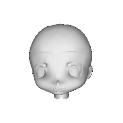 Prototipo de diseño propio / ilustración anterior cabeza de referencia ...