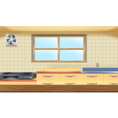 Showa Retro Kitchen Layer Material - CLIP STUDIO ASSETS