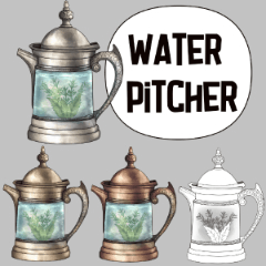 Water Pitcher - CLIP STUDIO ASSETS
