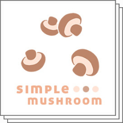 Simple mushroom - CLIP STUDIO ASSETS
