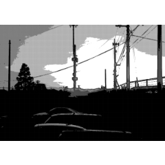 Sunset (Monochrome) - CLIP STUDIO ASSETS
