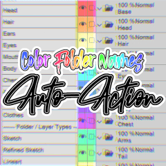 Color Coded Folder Names (Auto-Action) - CLIP STUDIO ASSETS