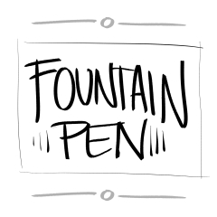 scratchy fountain pen - CLIP STUDIO ASSETS