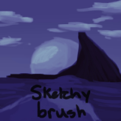 sketchy brush - CLIP STUDIO ASSETS