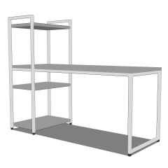 Computer Desk 01 - CLIP STUDIO ASSETS