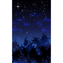 night sky full of stars - CLIP STUDIO ASSETS