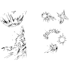 Set of 7 small shock effects - CLIP STUDIO ASSETS