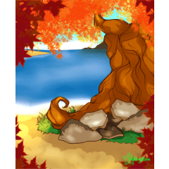 Shoreline Background - CLIP STUDIO ASSETS