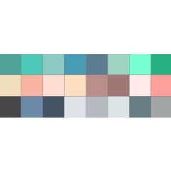 하츠네 미쿠 컬러 팔레트 - CLIP STUDIO ASSETS