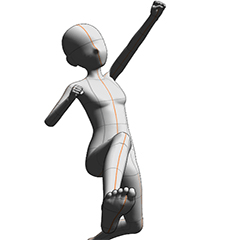 拳でジャンプ - CLIP STUDIO ASSETS