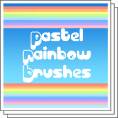 Pastel Rainbow Brushes - CLIP STUDIO ASSETS