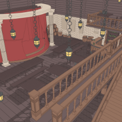Tavern with stage - CLIP STUDIO ASSETS