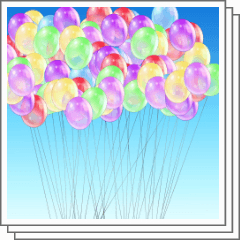 Balloon brushes and image material - CLIP STUDIO ASSETS