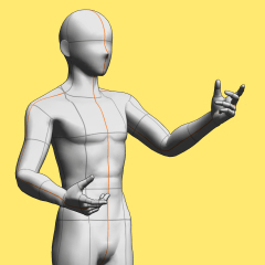 Explain | Pose #1 - CLIP STUDIO ASSETS