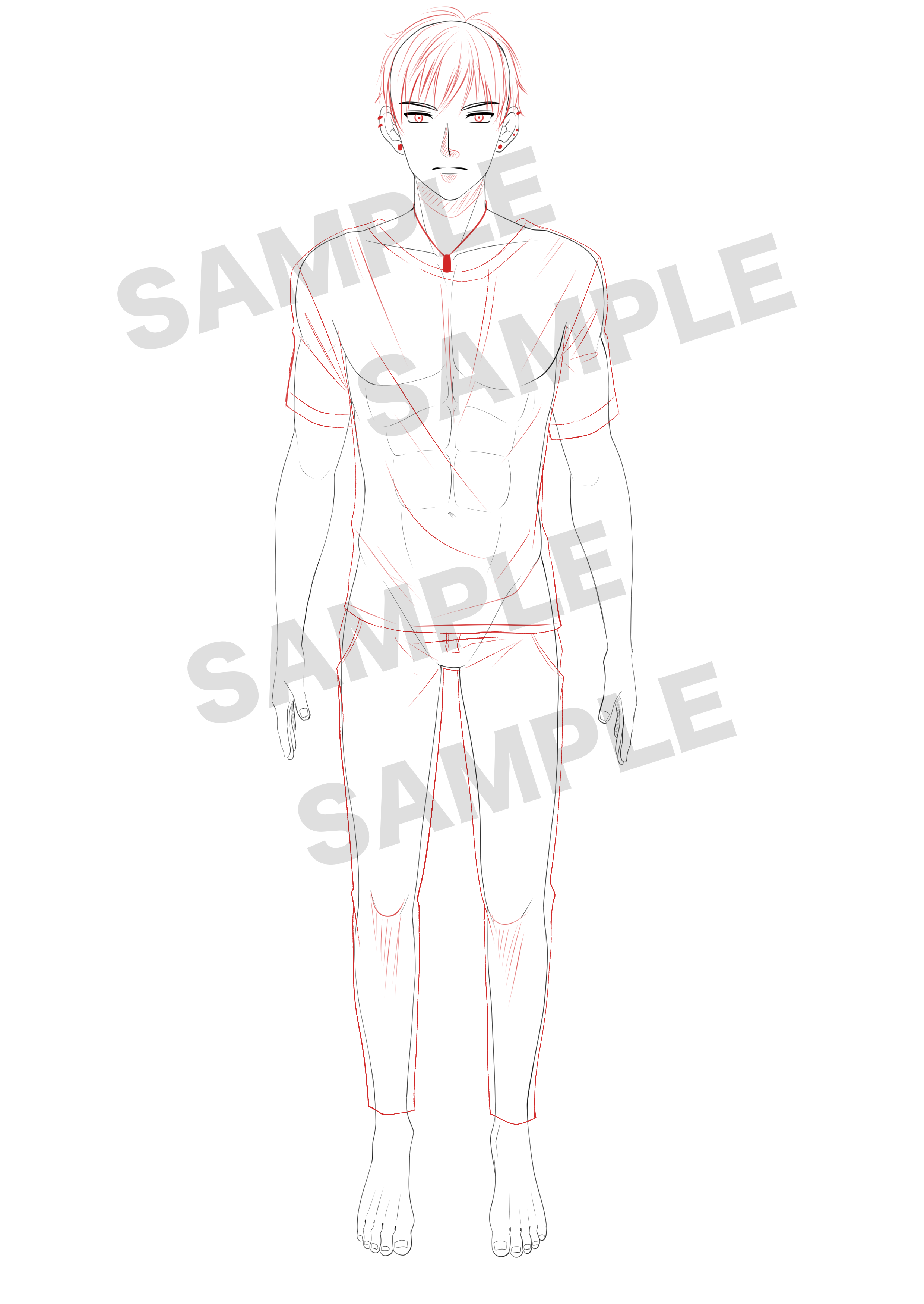 Male full body_Front - CLIP STUDIO ASSETS