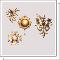Fantasy brooch - CLIP STUDIO ASSETS